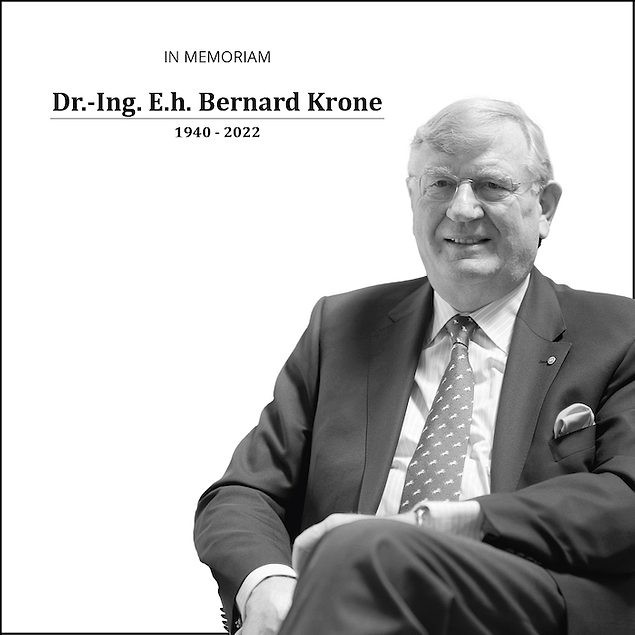Long-time Krone Group Owner, Dr. Bernard Krone, Passes Away at the Age ...