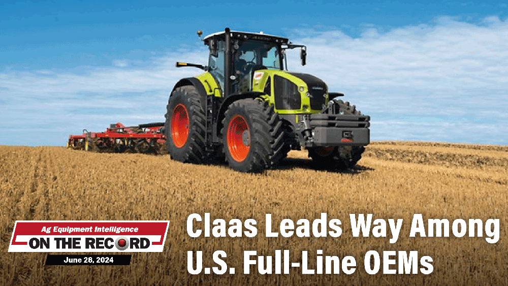Claas Leads Way Among U.S. Full-Line OEMs