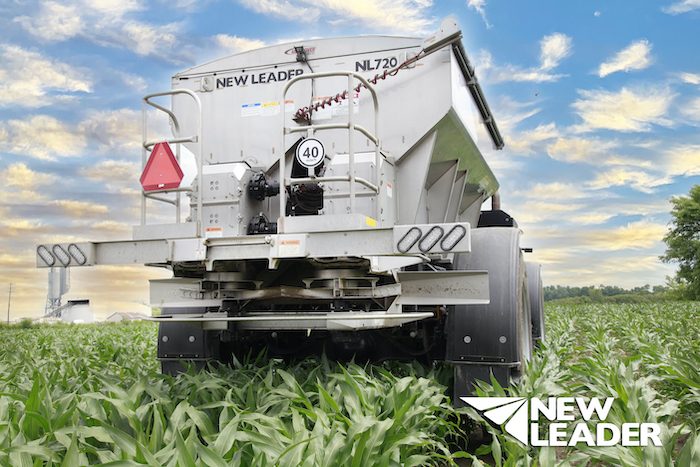 New Leader Mfg. NL720 Chassis-Mounted Spinner Spreader