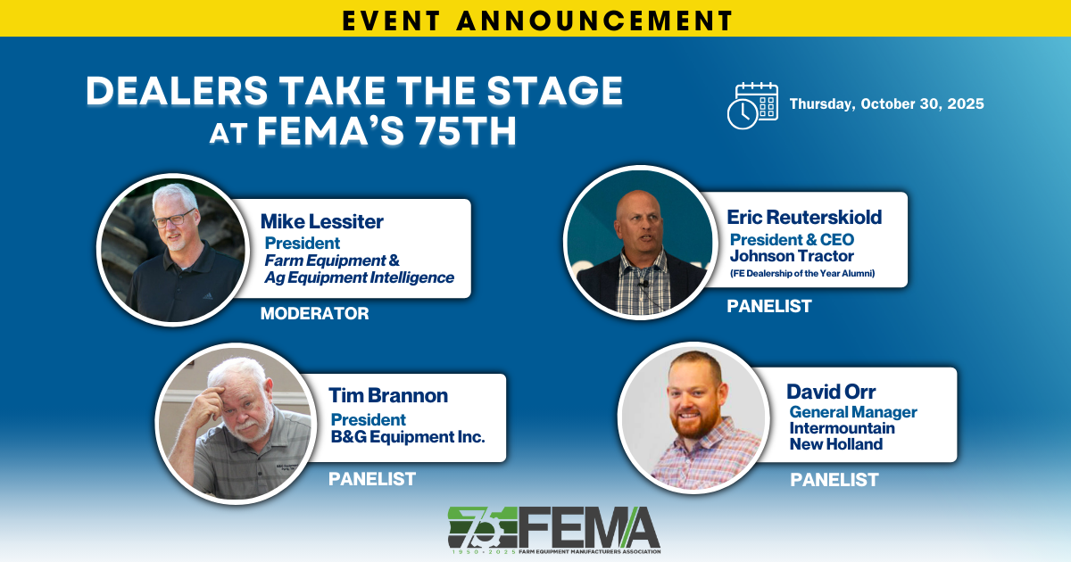 Farm Equipment Manufacturers Assn. Adds Dealers to Convention Program