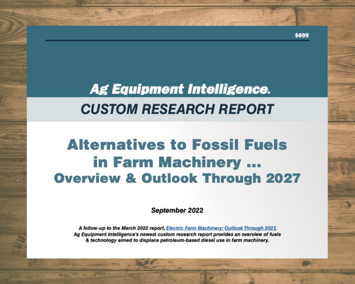 Alternatives to Fossil Fuels in Farm Machinery: Overview & Outlook ...