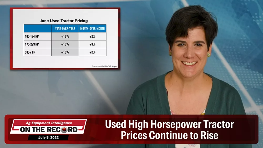 Used High Horsepower Tractor Prices Continue to Rise