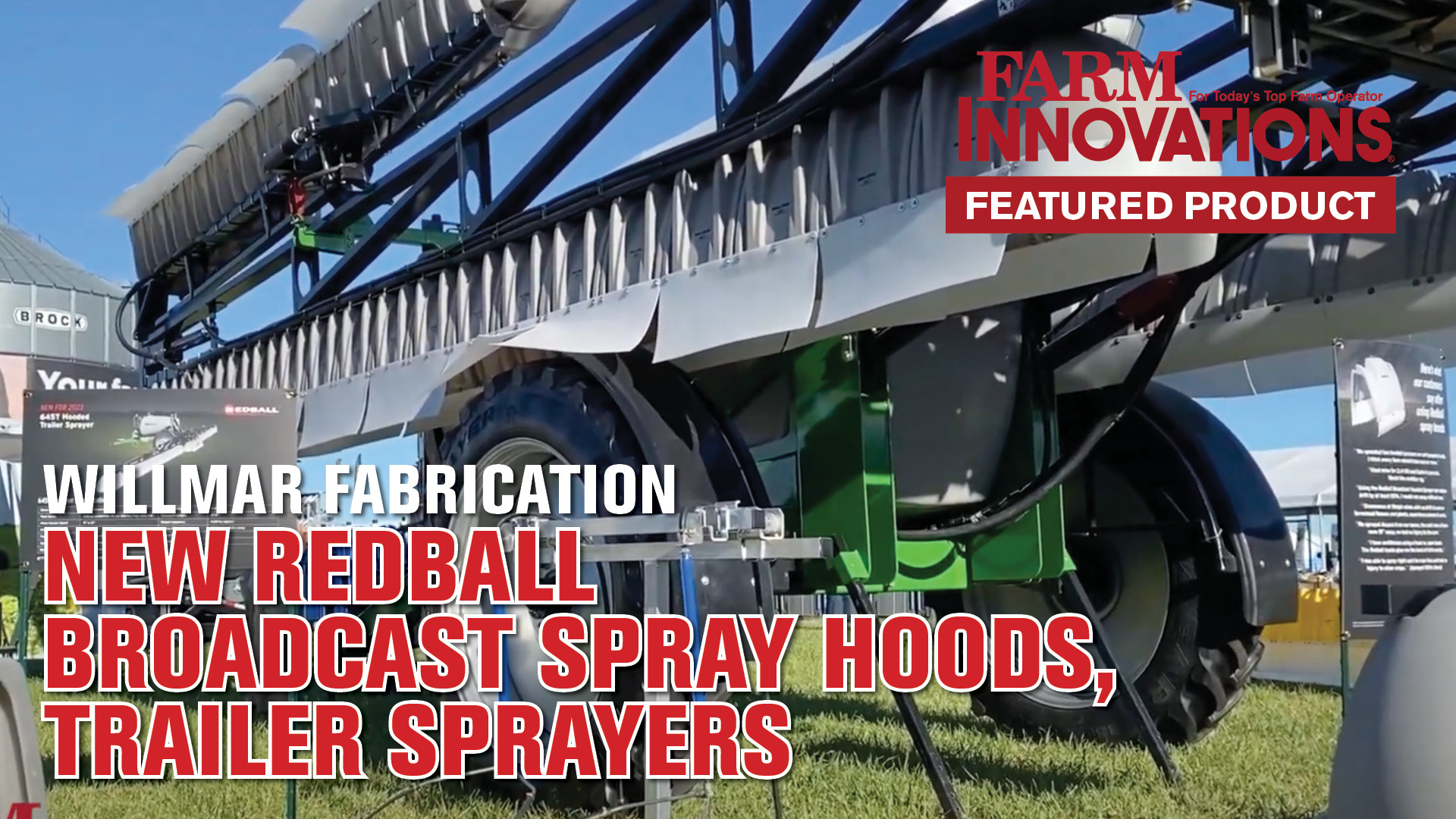 [Video] Showcasing the New Redball Broadcast Spray Hoods, Trailer Sprayers