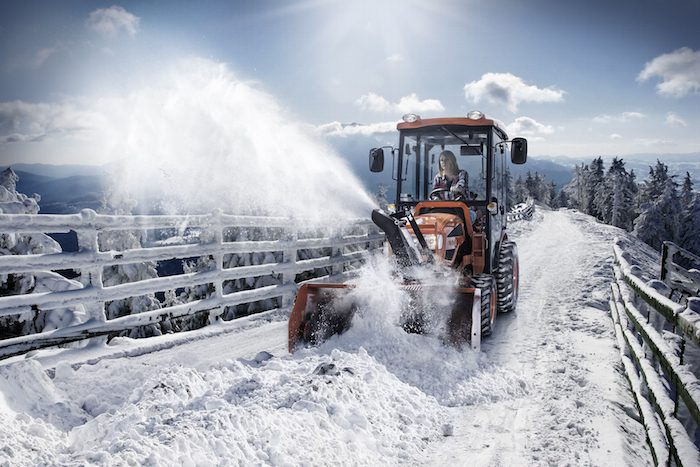 KIOTI Front Mount Snow Blower