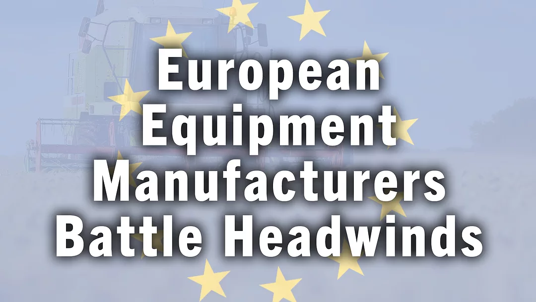 European Equipment Manufacturers Battle Headwinds