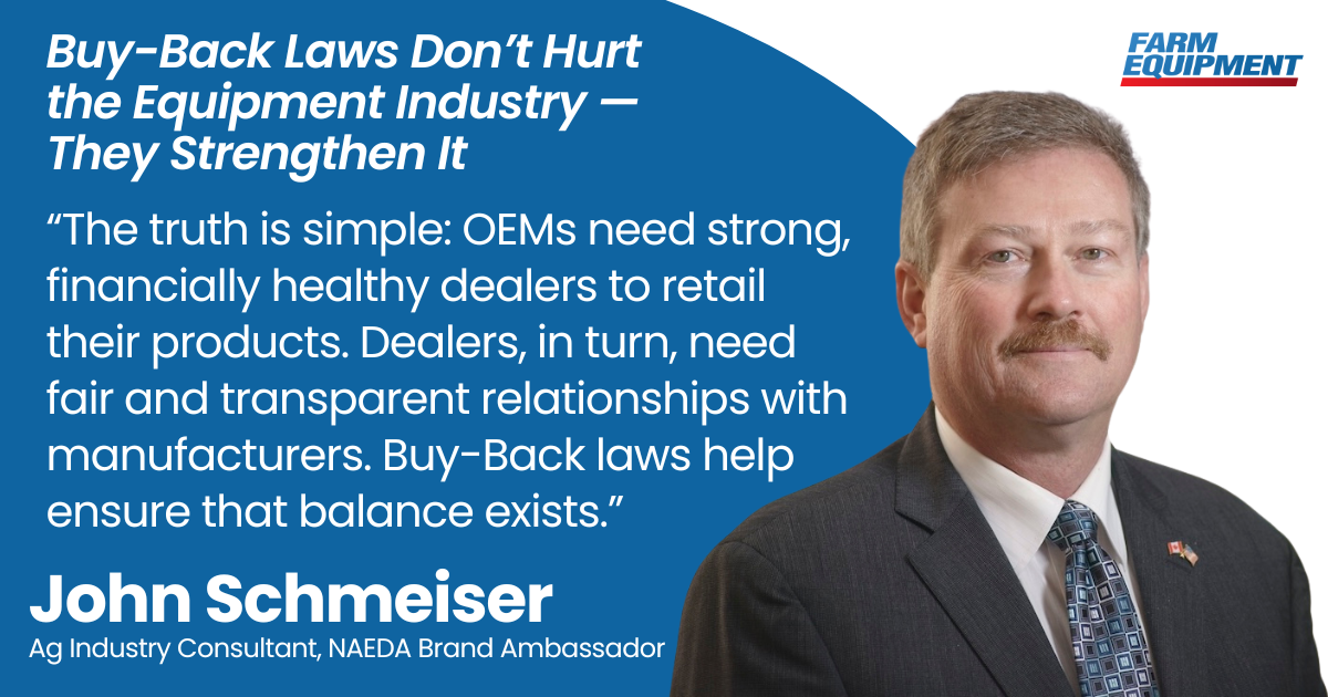 Buy-Back Laws Don’t Hurt the Equipment Industry — They Strengthen It